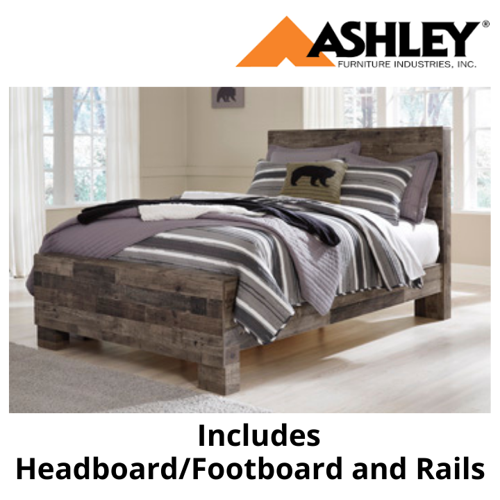 Derekson Full or Double Size Panel Headboard, Footboard and Rails ...