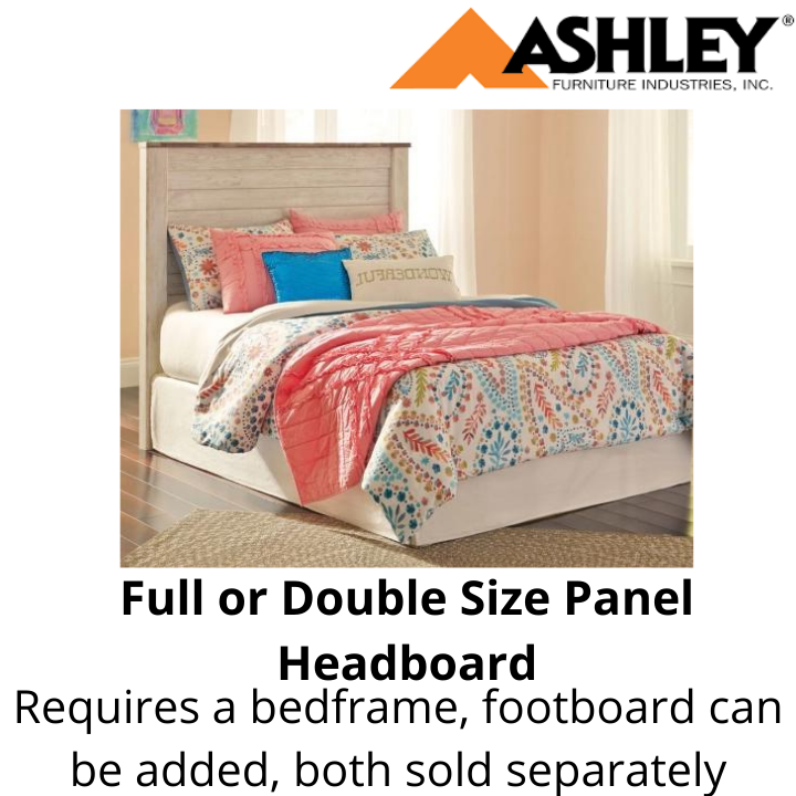 Willowton Full or Double Size Panel Headboard | Athens Furniture.com