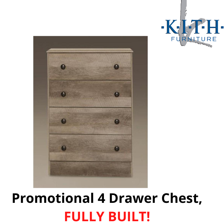 Promotional 4 Drawer Chest, FULLY BUILT! | Athens Furniture.com