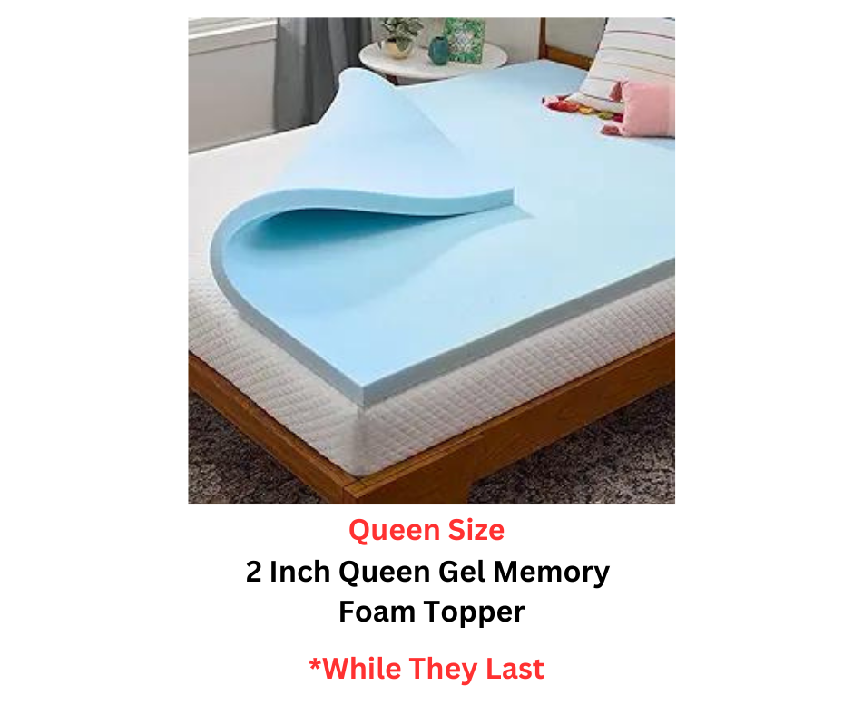 2 Inch Queen Gel Memory Foam Topper | Athens Furniture.com